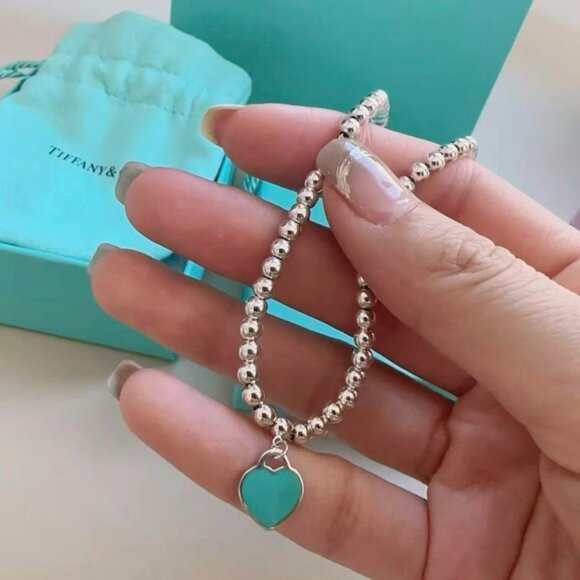 Tiffany & Co. | Accessories | Tiffany 925 Sterling Silver Bead Bracelet ...